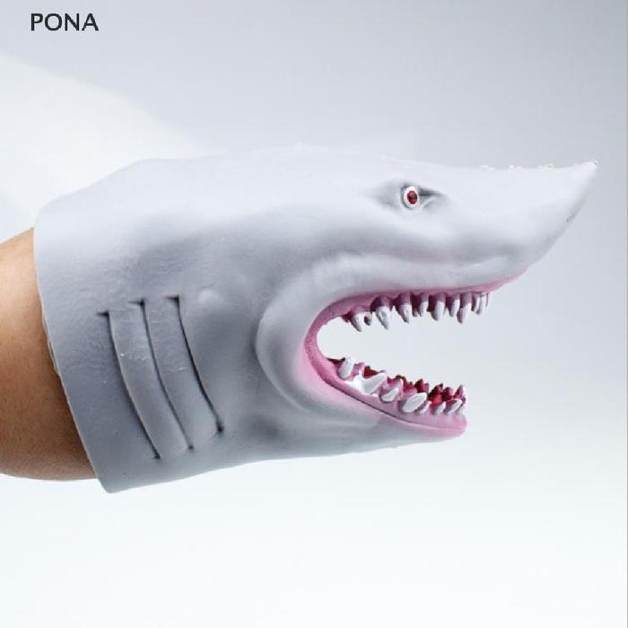 Jual Po Boneka Puppet Tangan Bentuk Hiu Warna Abu-Abu Untuk Alat Peraga ...