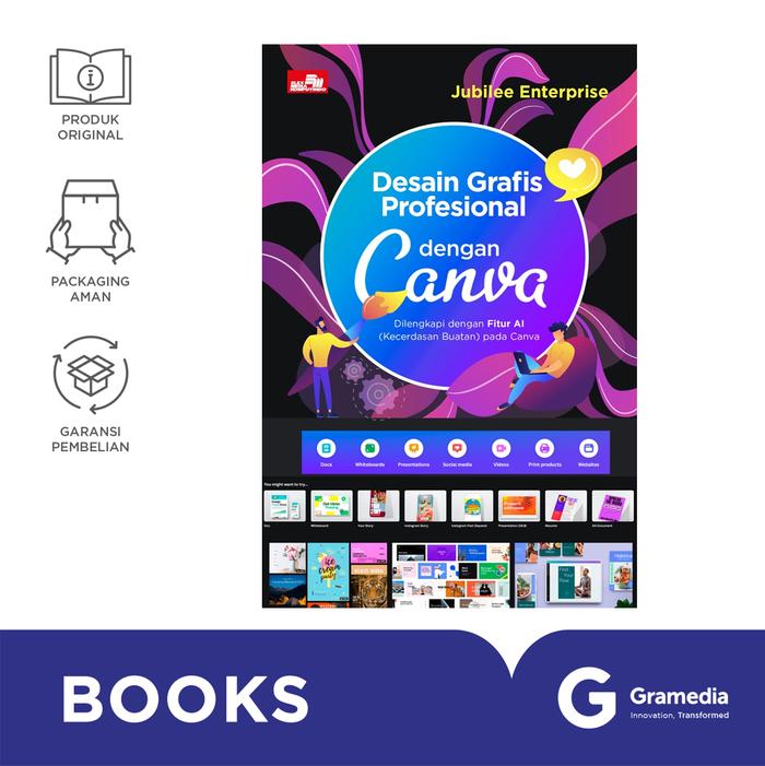 Jual Buku Desain Grafis Profesional dengan Canva - Jakarta Barat - Gramedia Official Store ...