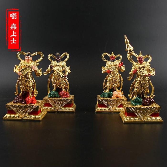 Jual Empat Raja Surgawi Patung Buddha Resin Dharma Pelindung Angin dan ...