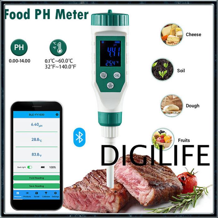 Jual Meat PH Meter Daging Buah Makanan Food Acid Tester Sayur Fruit ...
