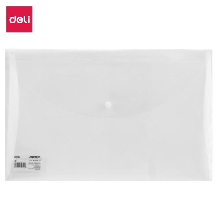 Jual happy DELI MAP FILE BAG KANCING TRANSPARAN MAP BENING PLASTIK A4 ...