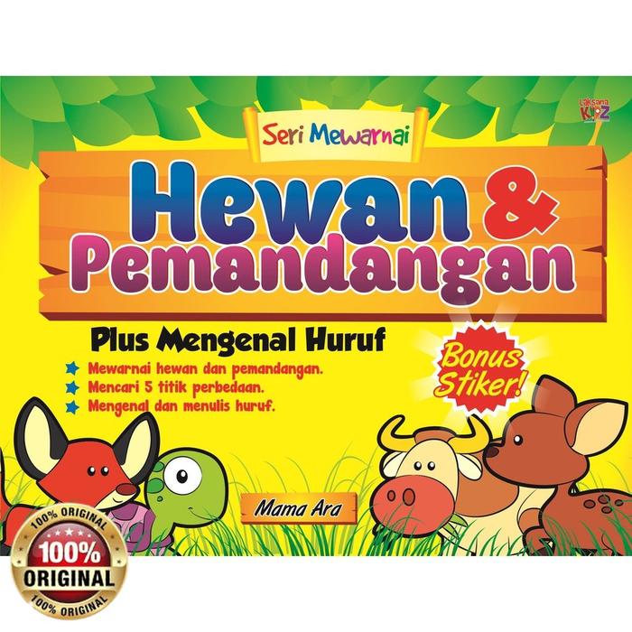 Jual Buku Seri Mewarnai Hewan & Pemandangan Plus Mengenal Huruf - Laksana - Kab. Bantul - Toko ...