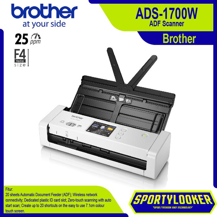 Jual Brother ADS1700W / ADS-1700W / ADS 1700W ADF Scanner | 25 ppm ...