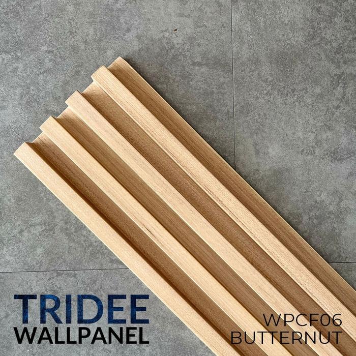 Jual Fluted Wood Panel Wpc 24mm 295-300cm Tridee Wallpanel - Jakarta ...