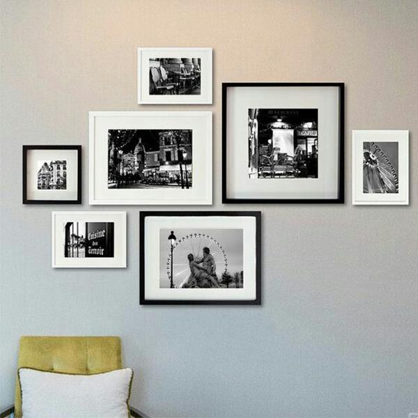Jual BINGKAI FOTO UKURAN A4 WARNA HITAM PUTIH DAN SILVER FIBER DEKORASI ...