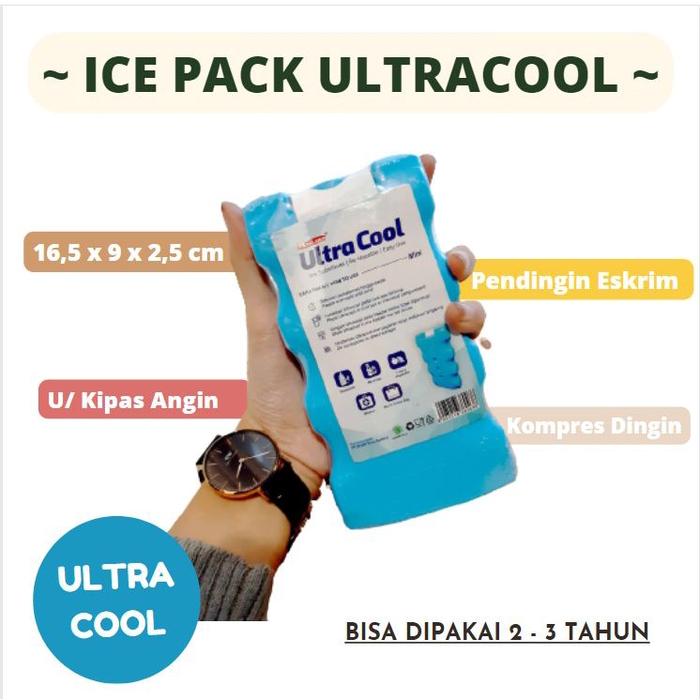 Jual Ice Pack Reusable Ultra Cool Biru Ice Gell Pack Mini / Ice Gel ...