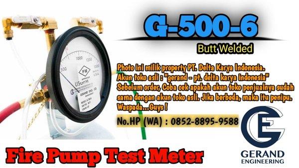 Jual Flowmeter GERAND Flow Meter - Fire Pump Test Meter - USA - 6 Inch ...