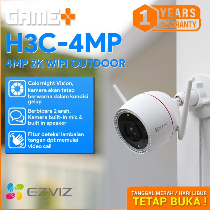 Jual EZVIZ H3C 4MP 2K COLORNIGHT VISION 2WAY AUDIO H265 WIFI OUTDOOR ...
