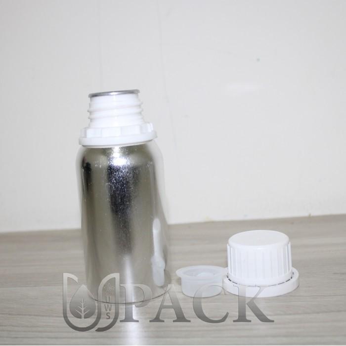 Jual botol parfum alumunium/aluminium 100 ml untuk kimia, essential oil ...