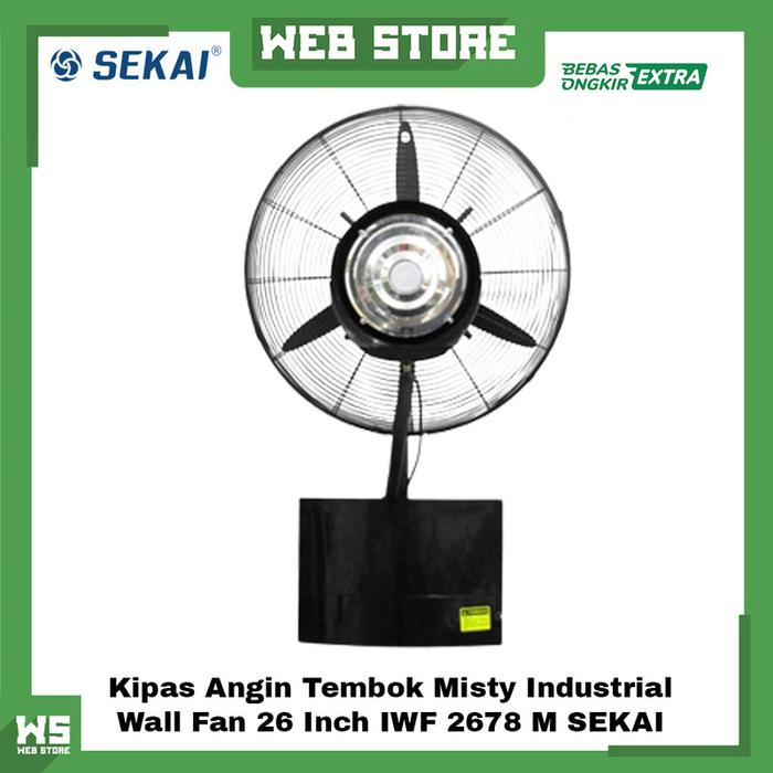 Jual Kipas Angin Tembok Misty Industrial Wall Fan 26 Inch IWF 2678 M ...