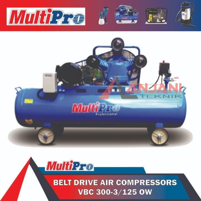 Jual MULTIPRO VBC 300-3/125 KOMPRESOR ANGIN 3 HP VAN BELT COMPRESSOR V ...