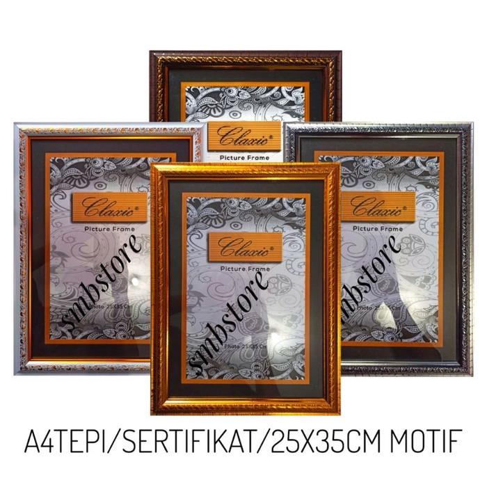 Jual Bingkai frame figura pigura foto foto A4 jumboSertifikat25x35cm ...