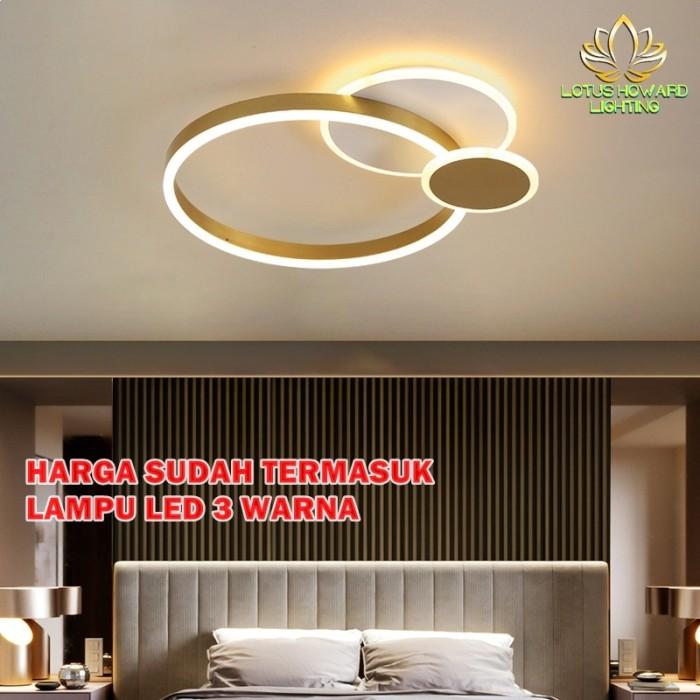 Jual LAMPU PLAFON MINIMALIS MODERN LED 3 WARNA MODEL XDY009 LAMPU ...
