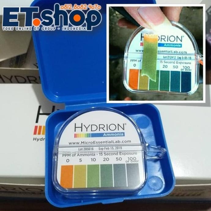 Jual Tes Kit Amonia Uji Cepat Amoniak Hydrion AM-40 Ammonia Test Paper ...