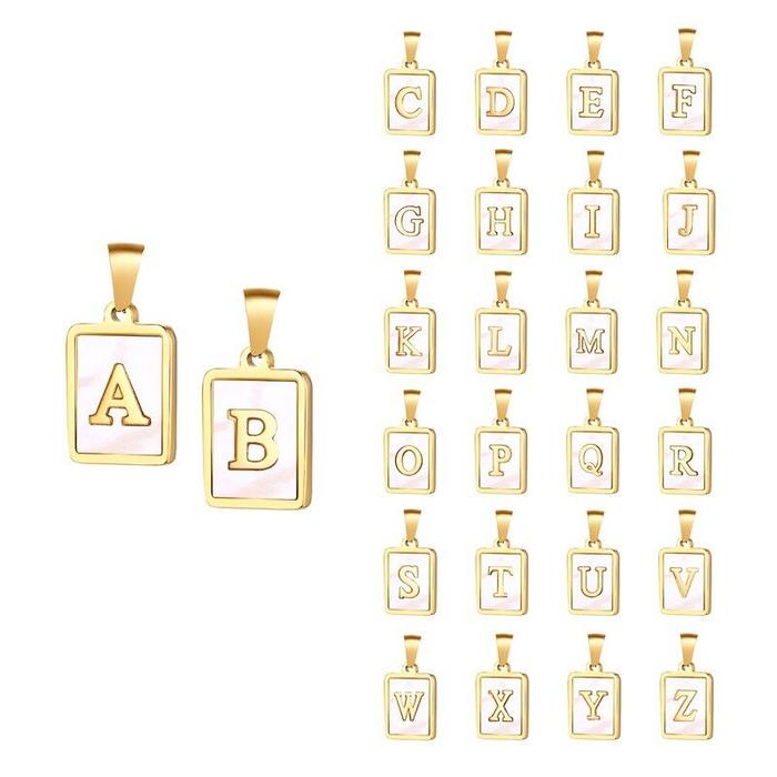 Jual RAISS Kalung Huruf Baja Tahan Karat, Perhiasan Rantai Alfabet ...