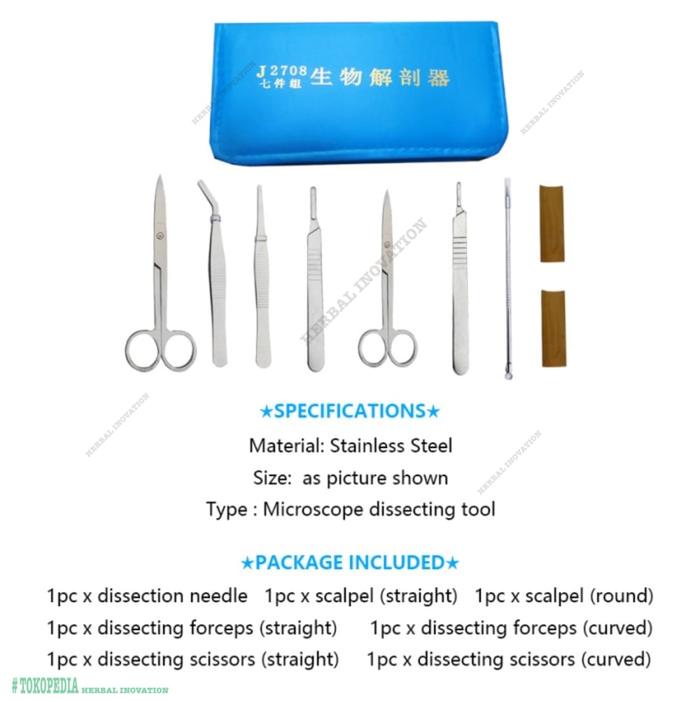 Jual Gunting Operasi Bedah hewan Perawatan Luka Disecting Dissection ...