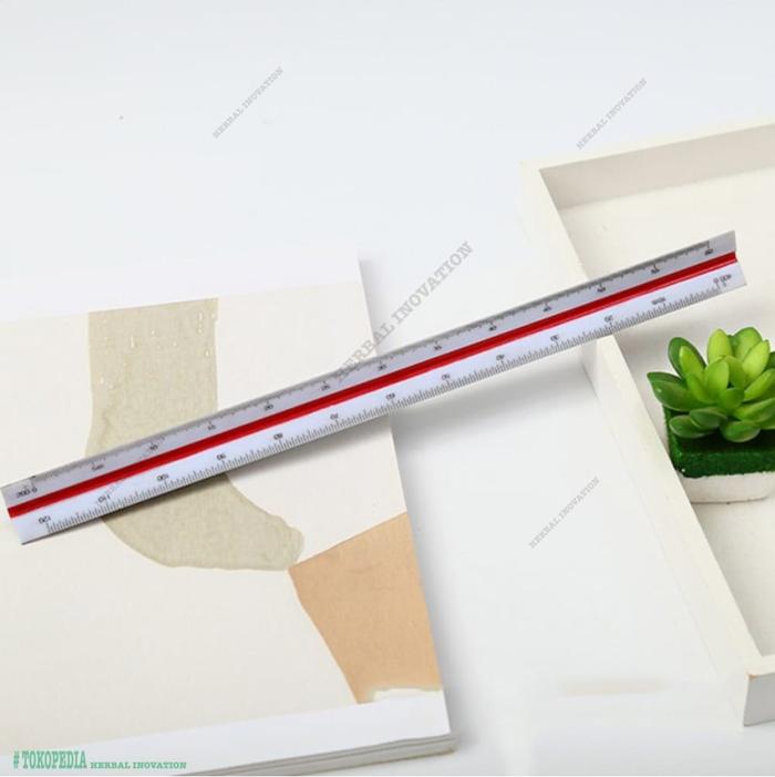 Jual Scale Ruler 30 Cm Penggaris Skala Segitiga Drafter Dan Arsitek ...