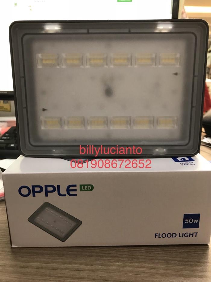 Jual Lampu Sorot LED OPPLE 50 watt Flood light 6000K Putih 50w GARANSI ...