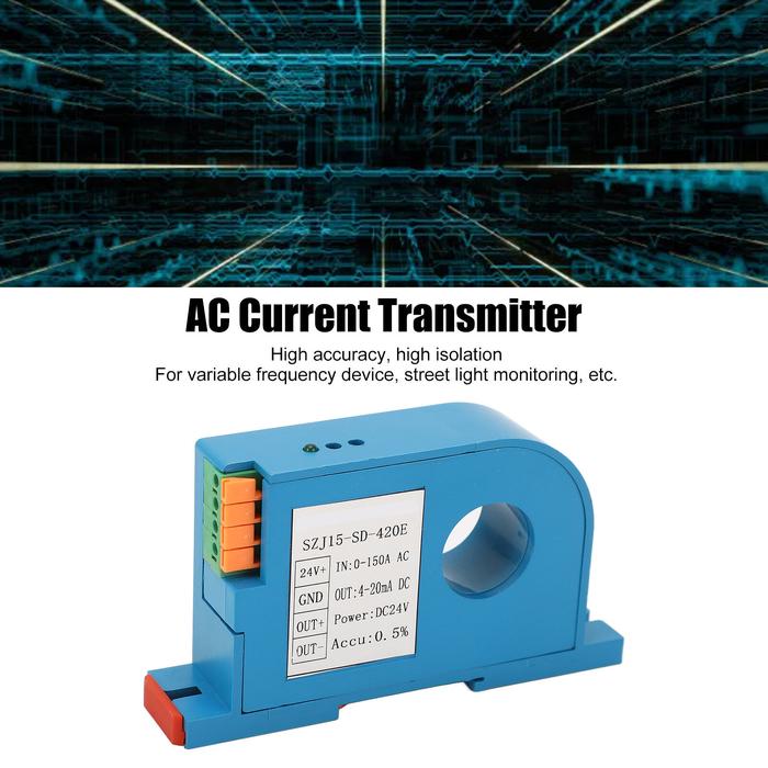 Jual Sensor Transformator Arus Pemancar Arus AC Fase Tunggal 0-150A Ke ...