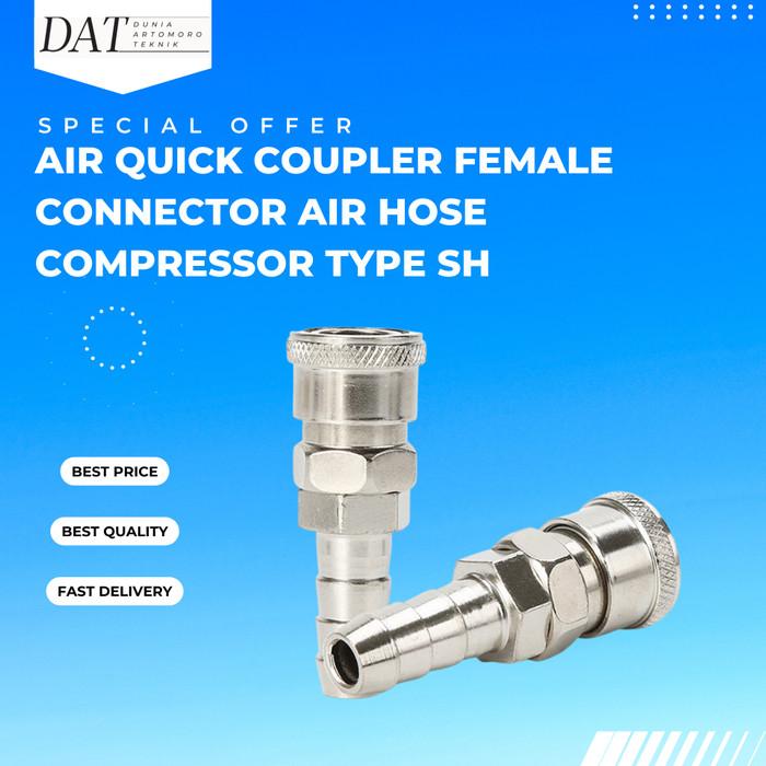 Jual SH 20 Quick Coupler Female Connector Air Hose Compressor 1/4 Inch ...
