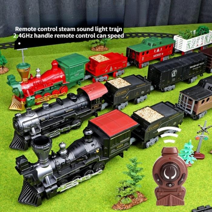 Jual Gl Electric Train Toy Remote Control Ing Locomotive Rails Assem Di ...
