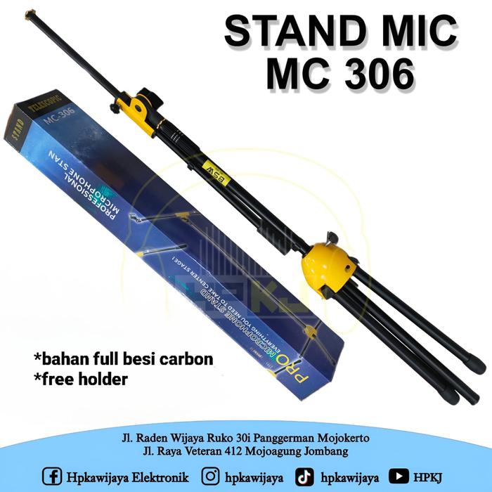 Jual STAND MIC TELESCOPIC MC-306 Stand microphone MC - 306 - Kota ...