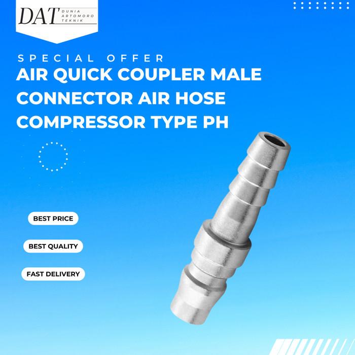 Jual PH 20 Quick Coupler Male Connector Air Hose Compressor 1/4 Inch ...