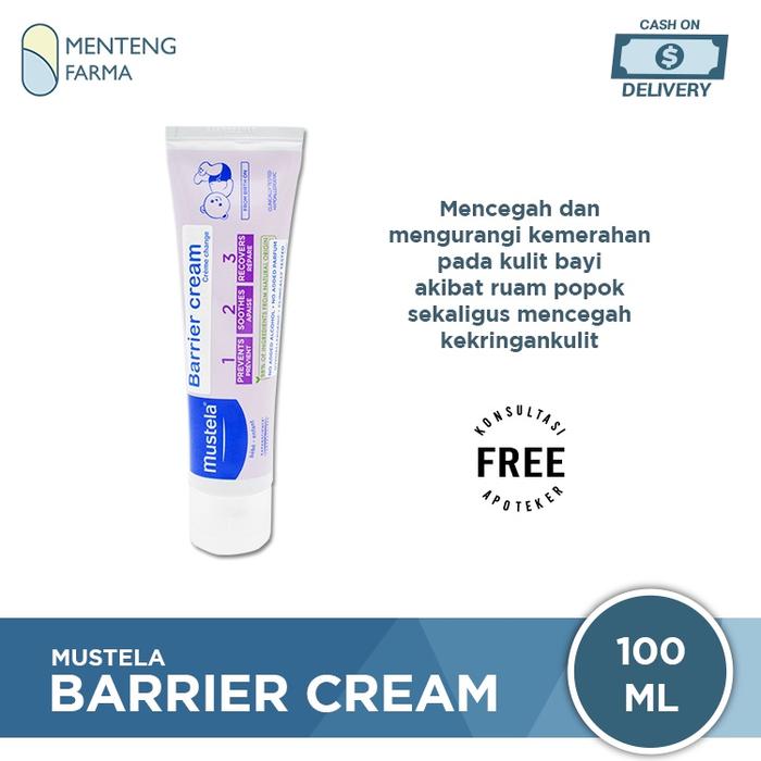 Jual Mustela Barrier Cream 100 mL - Krim Diaper Ruam Popok Fragrance ...