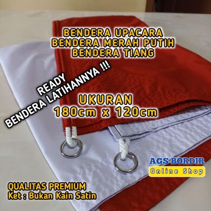 Jual Bendera upacara bendera merah putih bendera tiang [Qualitas ...