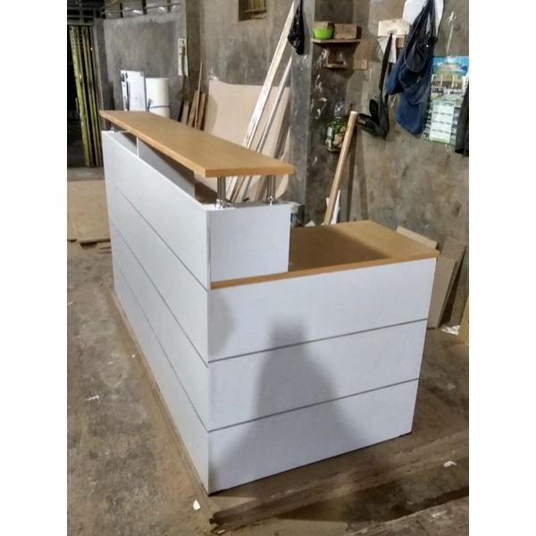 Jual MEJA KASIR 2 METER CUSTOME meja laundry MEJA RESEPSIONIS MEJA ...