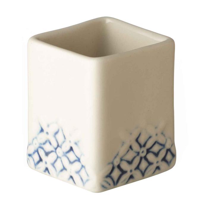 Jual Sugar Stick Holder / Tempat Gula Jenggala Batik Kawung 5 cm Putih ...