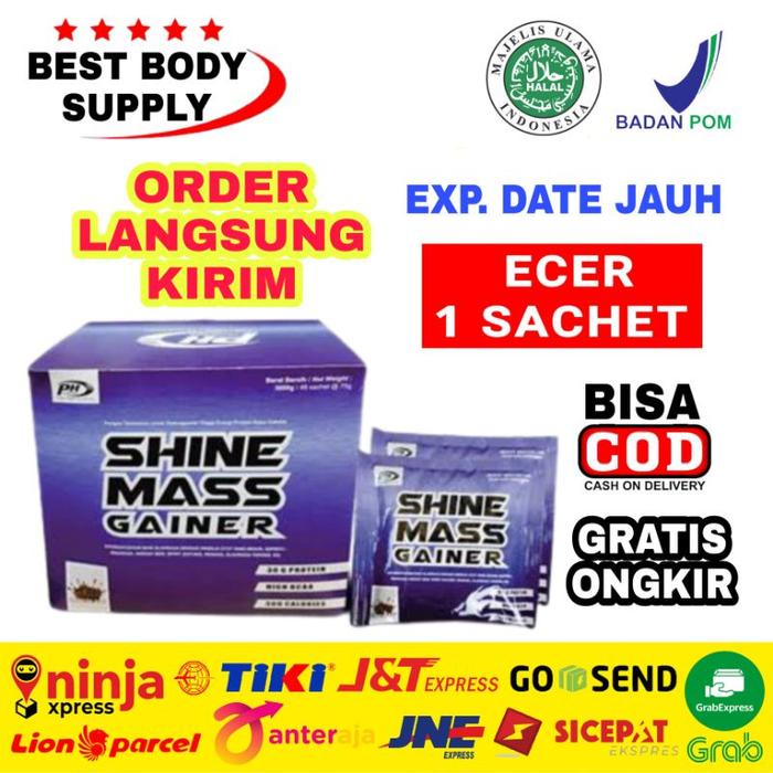 Jual PH Shine Mass Gainer 1 Sachet 75 gram Pro Hybrid Mass Gainer ...