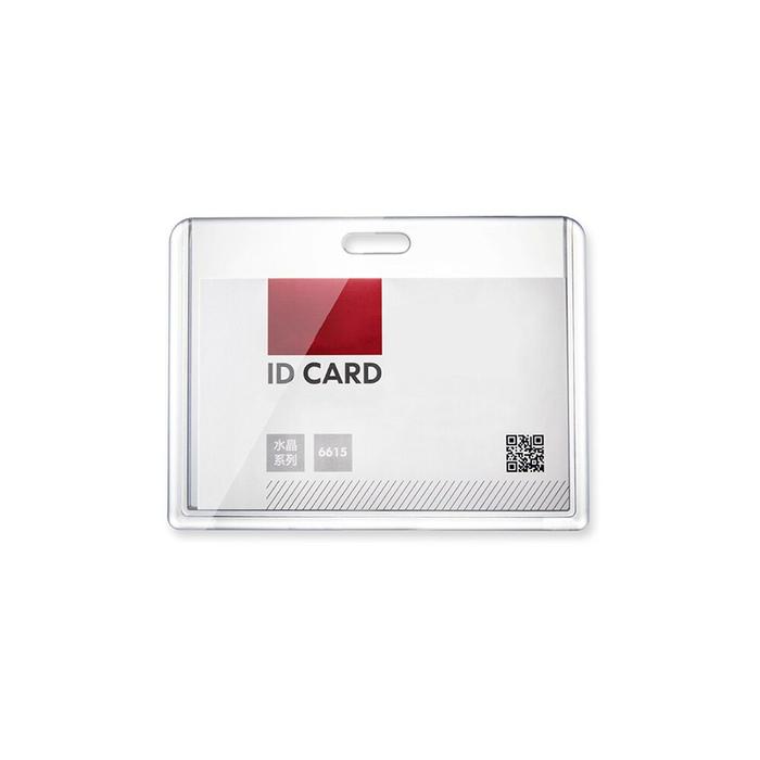 Jual Name Tag Holder Id Card Acrylic Id Card 2 Sided Id Card Holder - Jakarta Utara - Efficient ...