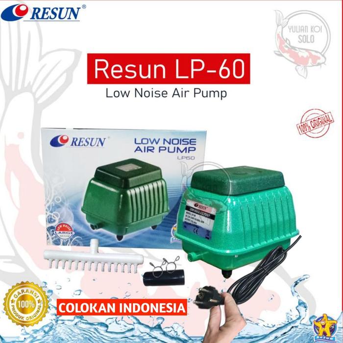 Jual Aerator Resun LP 60 Pompa Udara oksigen kolam bioflok Dijamin ...