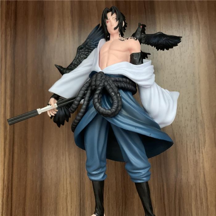 Jual Lover Naruto Figure Sasuke Sharingan Crow Standing Pvc - Kota ...
