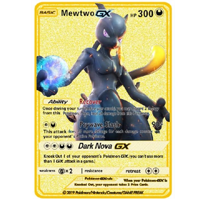 Jual 27 Style Anime Pokemon Pv English Gold Metal Mewtwo Eevee - Kota ...