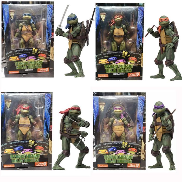 Jual Neca Turtles Figure Raphael Michelangelo Donatello Leonardo Kota Depok Bluemart Goods
