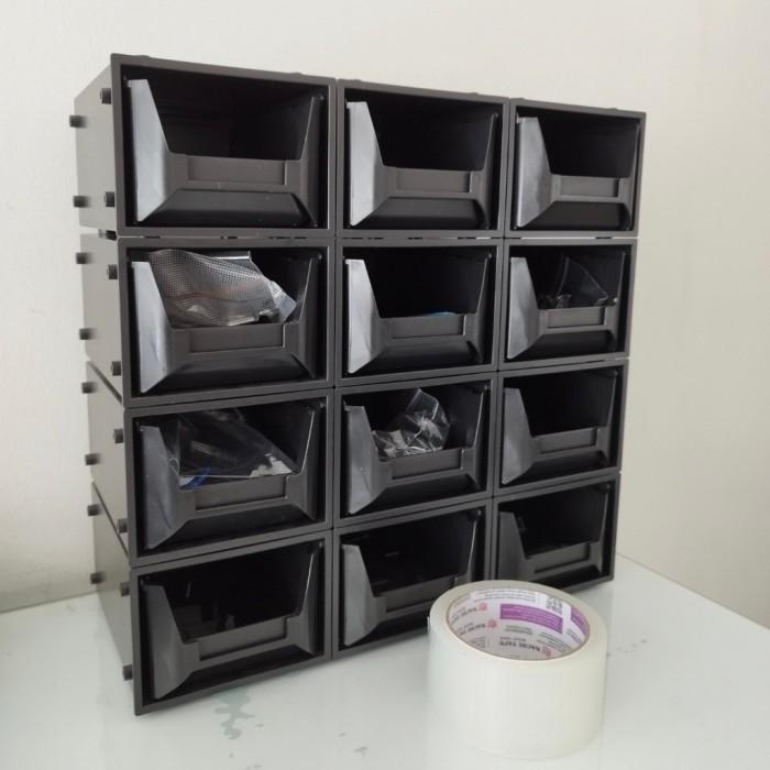 Jual Rak Laci Modular 1 dus isi 3pcs (Rako Modular) Rak Susun Plastik ...