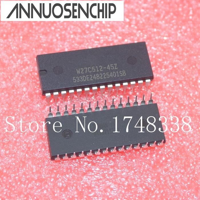 45ns Memory Chip W27C512-45Z IC Chip - 512Kbit EEPROM, DIP Package ...