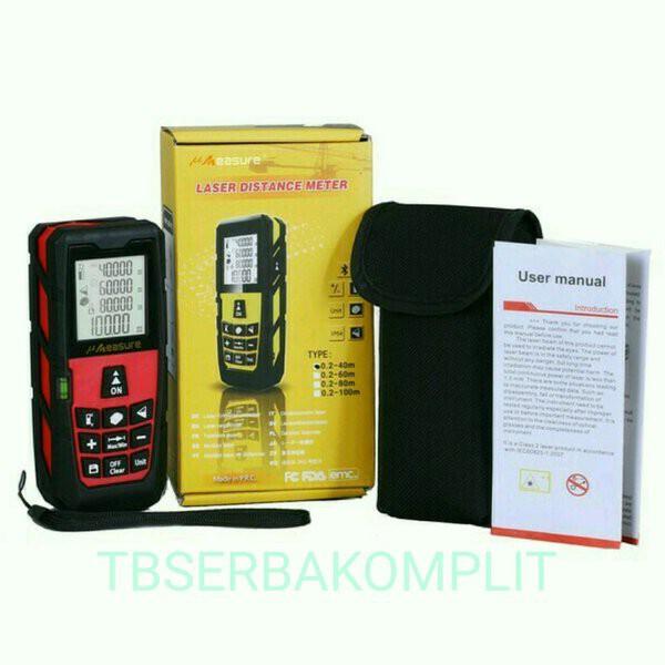Jual Laser Distance Meter 80 Pengukur Jarak Alat Ukur dengan 80m ...