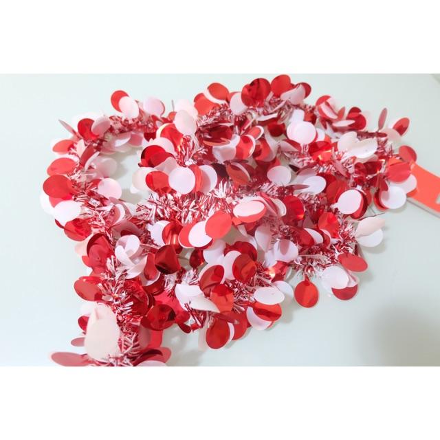 Jual slinger merah putih rumbai bulat premium dekorasi dirgahayu hut ri ...