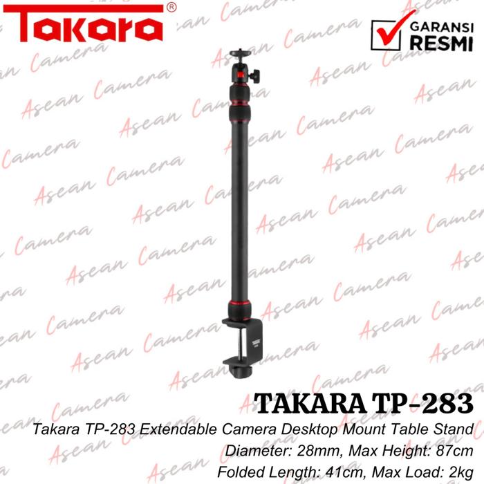 Jual Takara TP-283 Extendable Camera Desktop Mount Table Stand ...