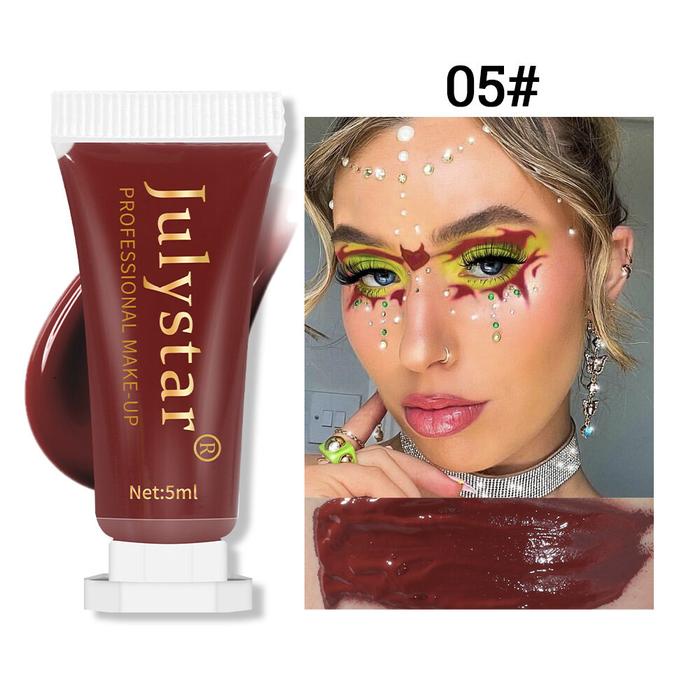 Jual Krim Cat Seni Tubuh Wajah 6 Warna Lampu UV Anak Neon Cat Muka Rias ...