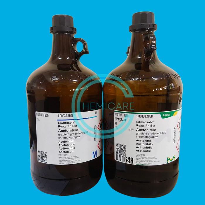 Jual Acetonitrile/1.00030.4000/Merck/Analytical Reagent/4L Original ...