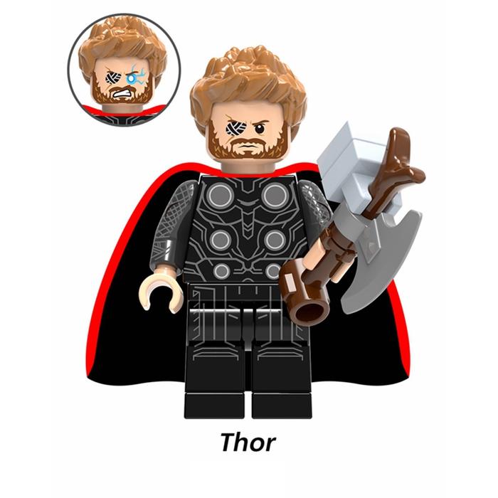 Jual Mainan Balok Bangunan Mini Figure Model Marvel Avengers 3 Thor ...