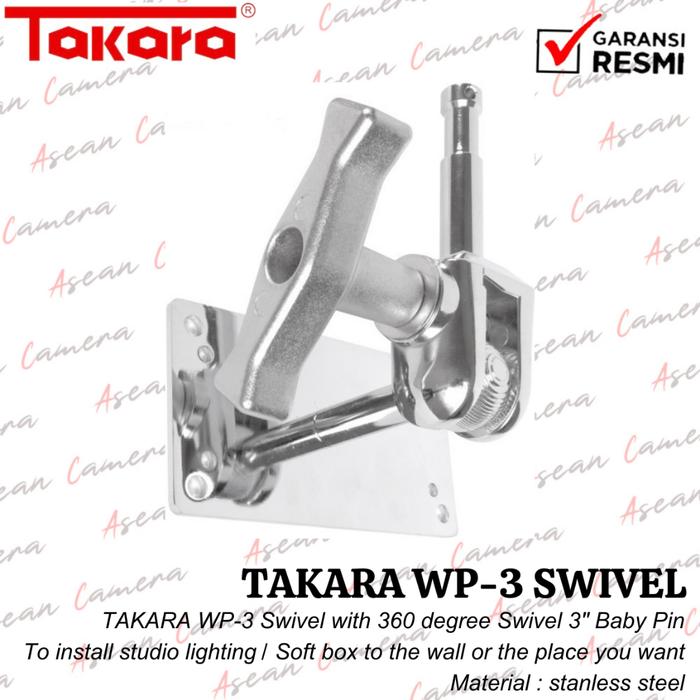 Jual Takara WP-3 Swivel with 360 Degree Swivel 3" Baby Pin - Jakarta Utara - Asean Camera ...
