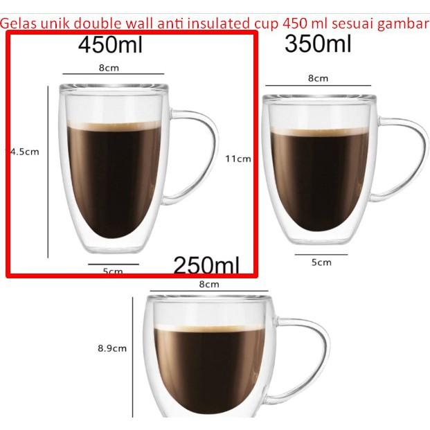 Jual cup ml unik wall sesuai double 450 gambar Gelas anti insulated - Jakarta Barat - London898 ...