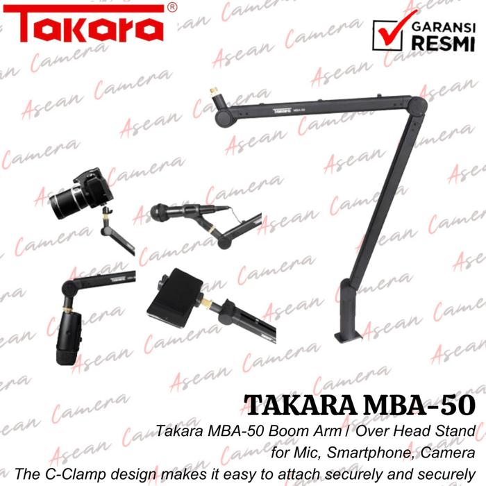 Jual Takara MBA-50 Boom Arm / Over Head Stand for Mic, Smartphone, Camera - Jakarta Utara ...