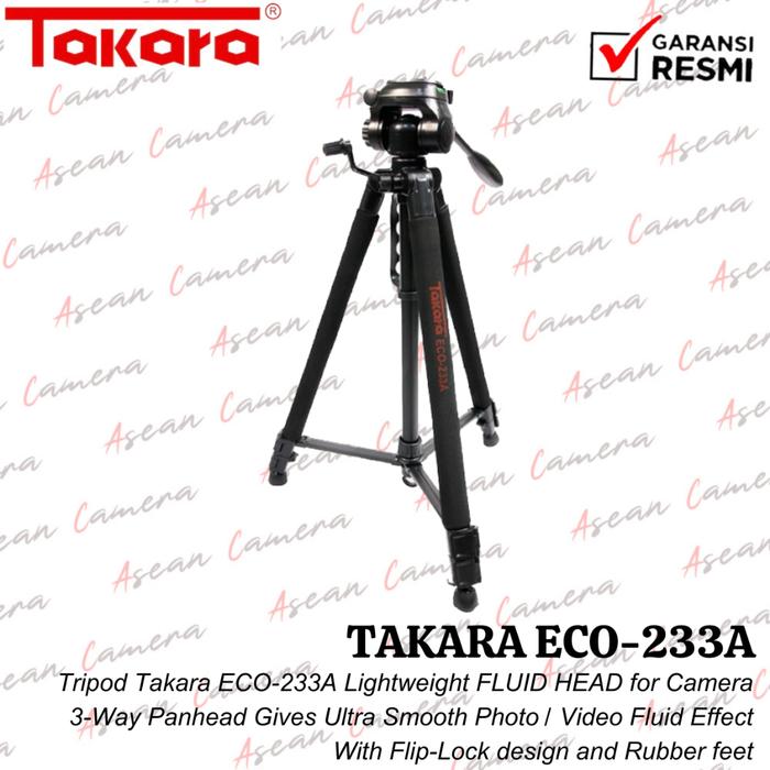 Jual Tripod Takara ECO-233A Lightweight FLUID HEAD For Camera - Jakarta Utara - Asean Camera ...
