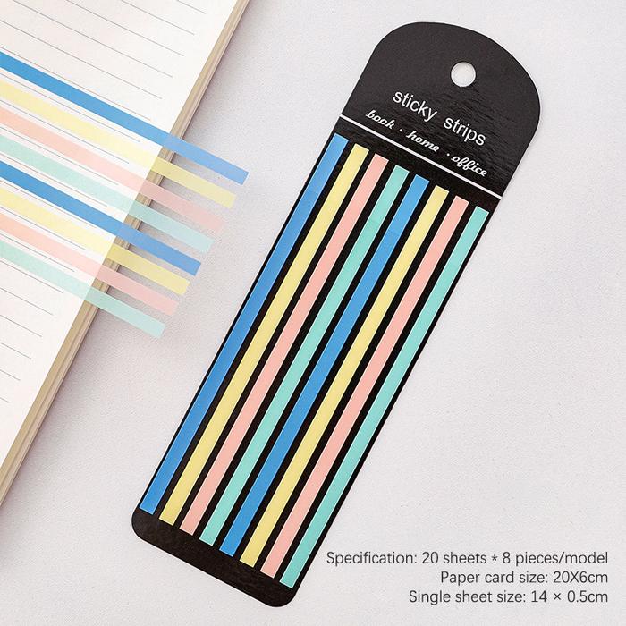 Jual 【The Warmheart】 Stiker Fluoresensi Warna 160 Buah Set Label Indeks ...